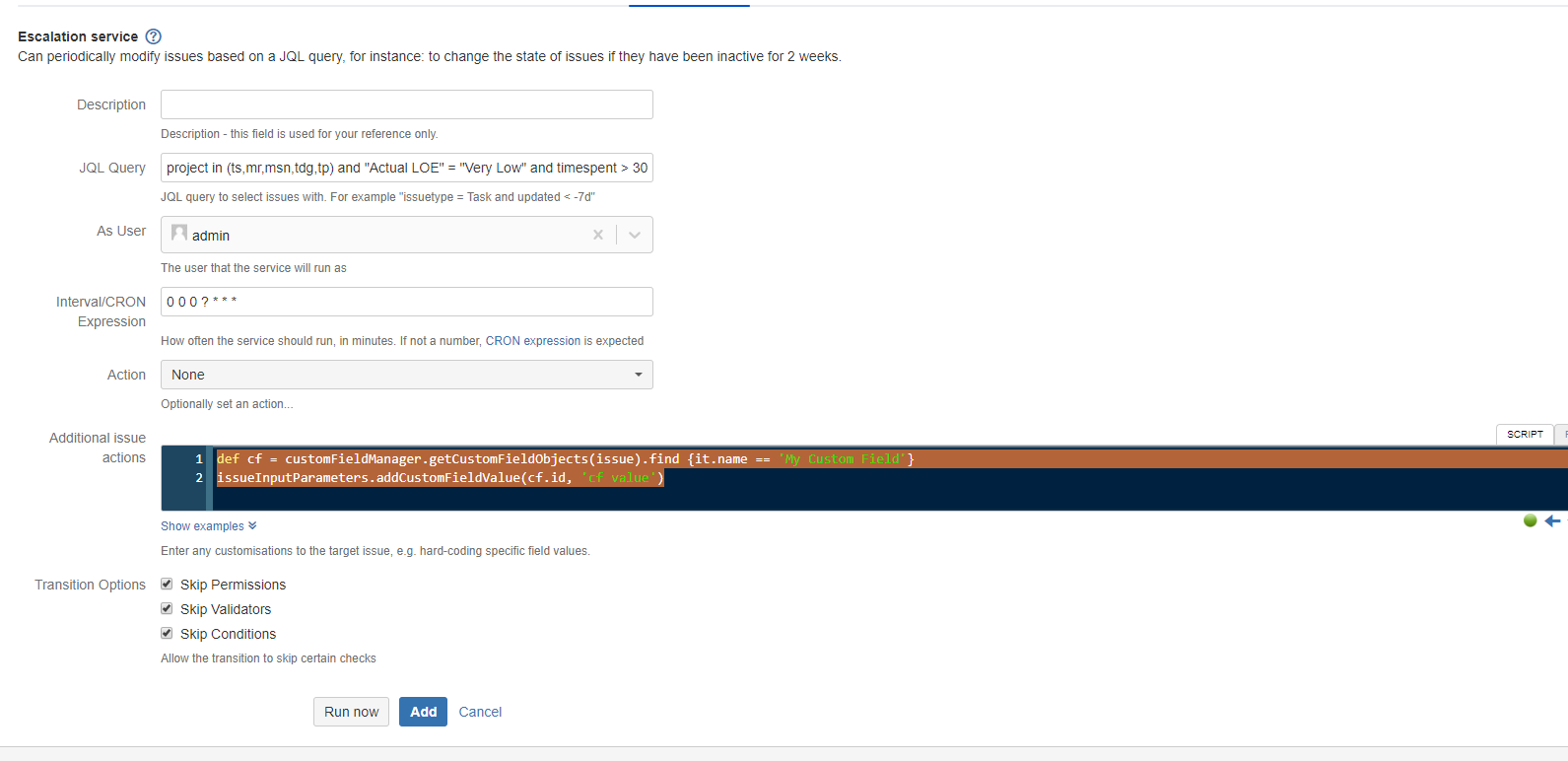 Auto Populate Custom Field Based On Jql Query Resu
