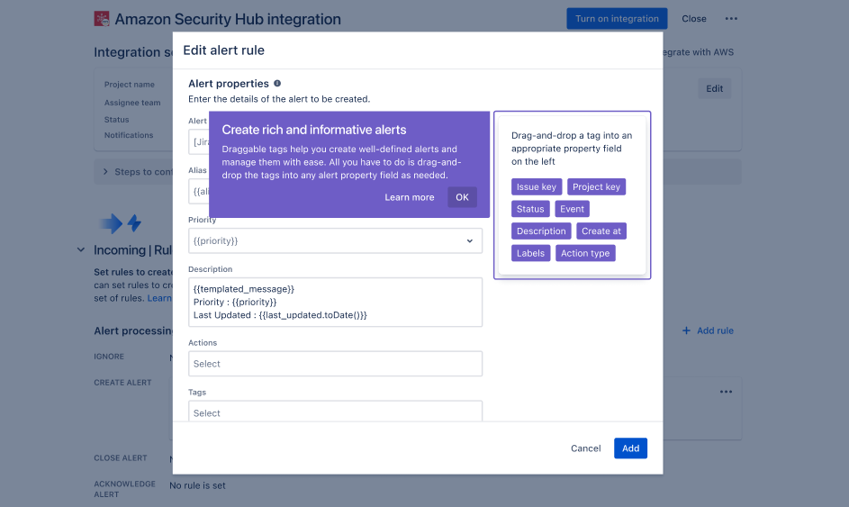 New integration UI for Opsgenie and Jira Service Management integrations.