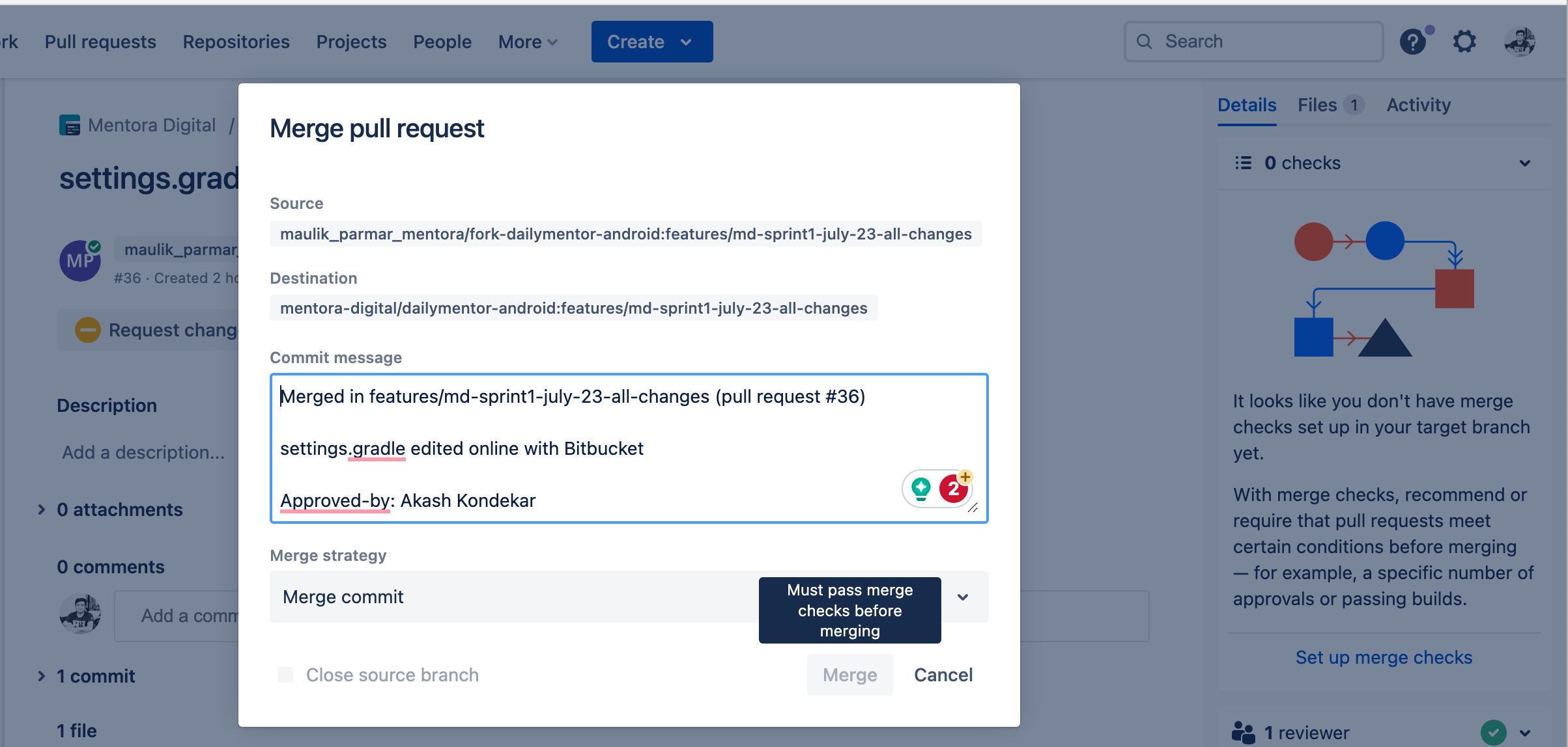 Solved Unable To Merge Pull Requests 