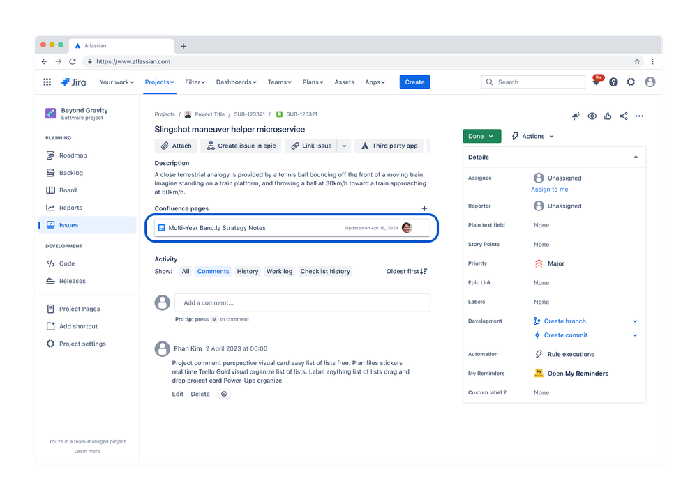 View and edit Confluence pages without leaving Jira issues
