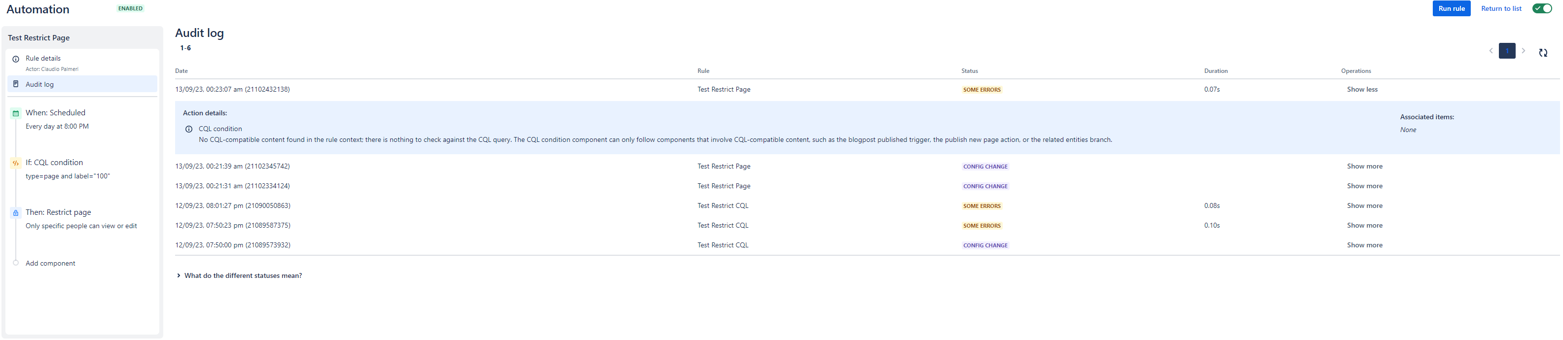 Solved Confluence Automation Cql Error