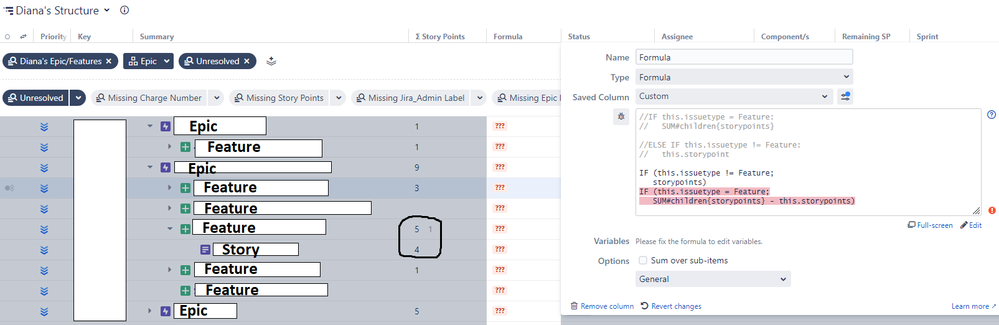 Solved Jira Structure Subtract From A Sum In Formula Col
