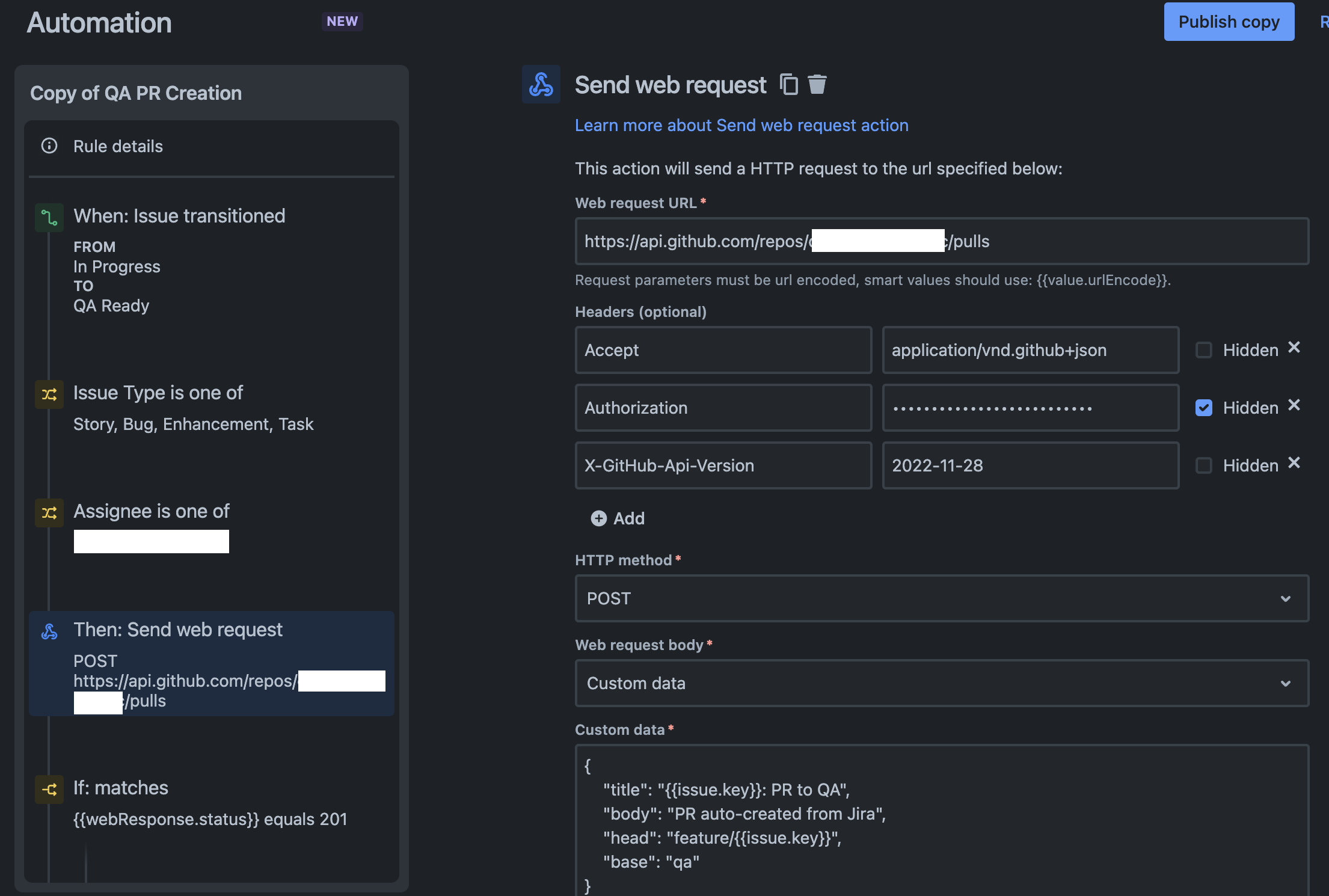 Solved Jira Automation S Send Web Request To Github End