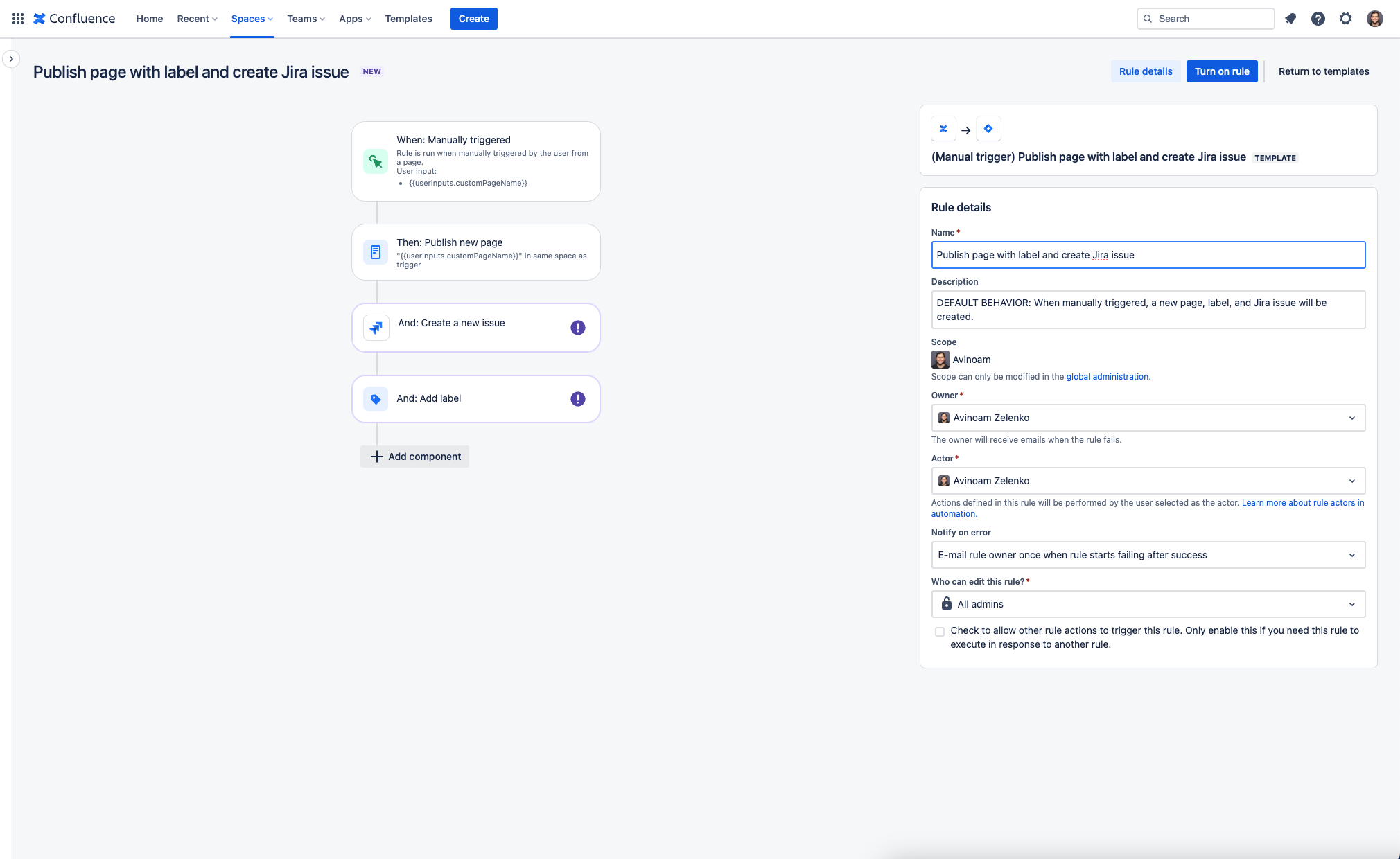 New Template For Manual Trigger In Automation For Atlassian Community 