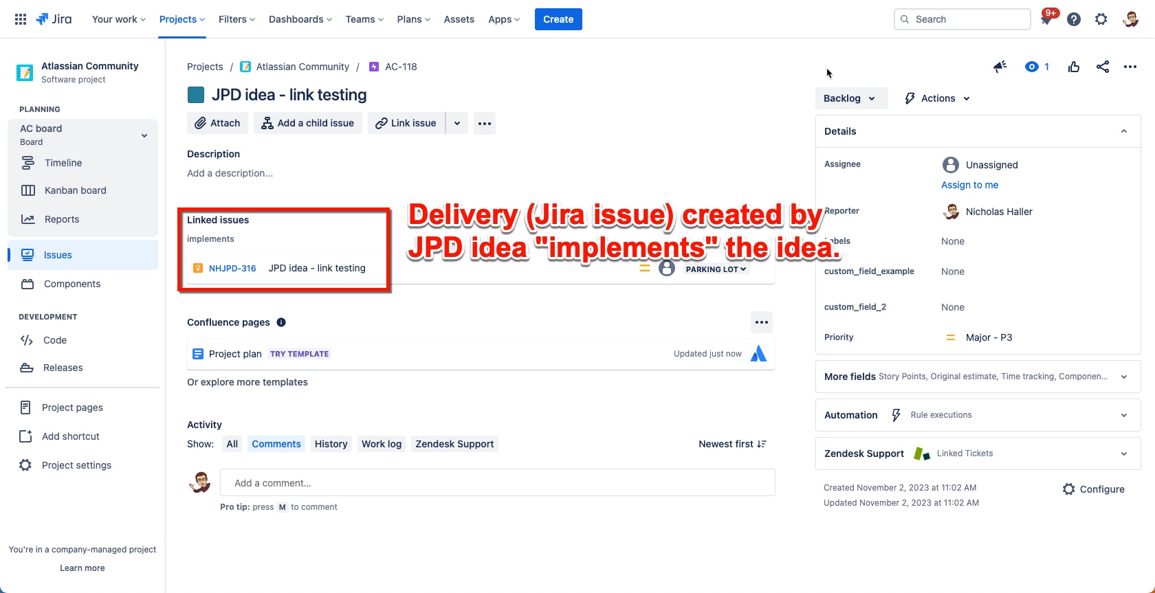 Solved What Are The Issue Links Added By Jira Product Dis 