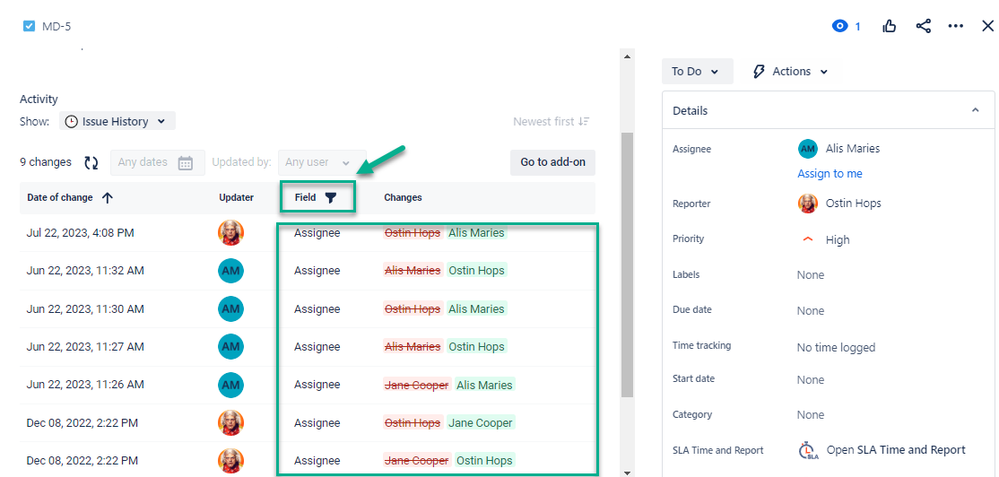 Multiple assignees at different stages of a ticket