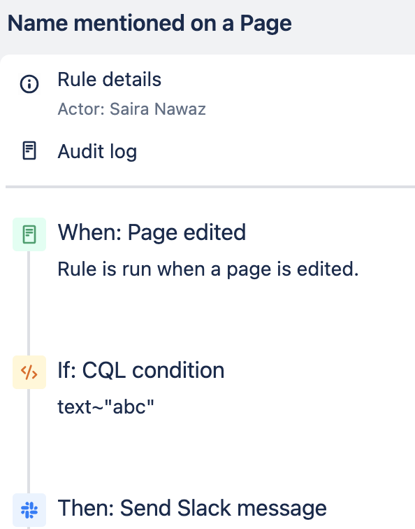 Confluence Automation Check Not Working