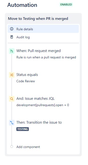 Jira Automation For Pull Request Merged Is Not Wor 