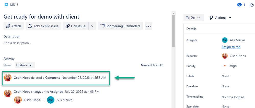 How To Get Deleted Comments In Jira Atlassian Community