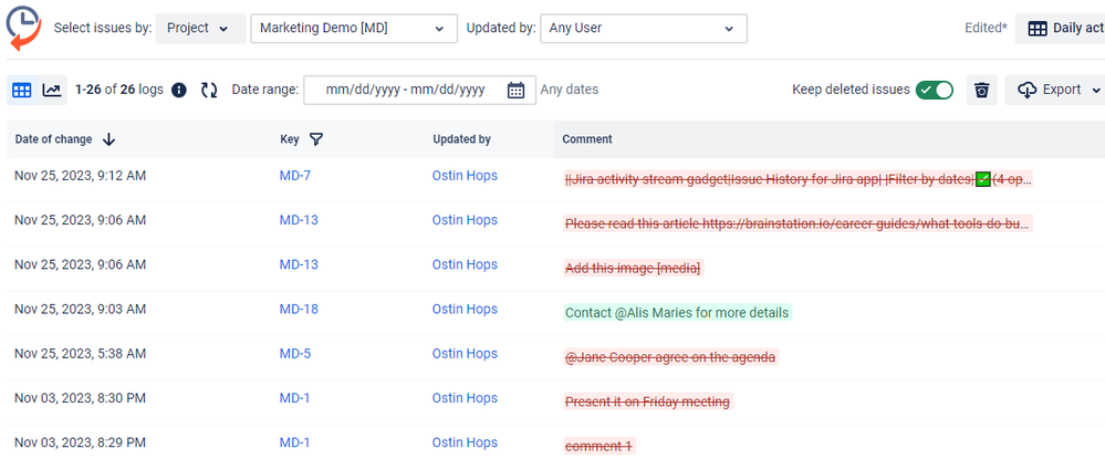How To Get Deleted Comments In Jira Atlassian Community