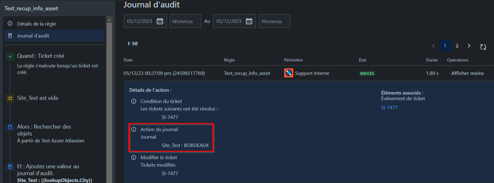 Solved: How to fill a text customfield with an Asset objec...