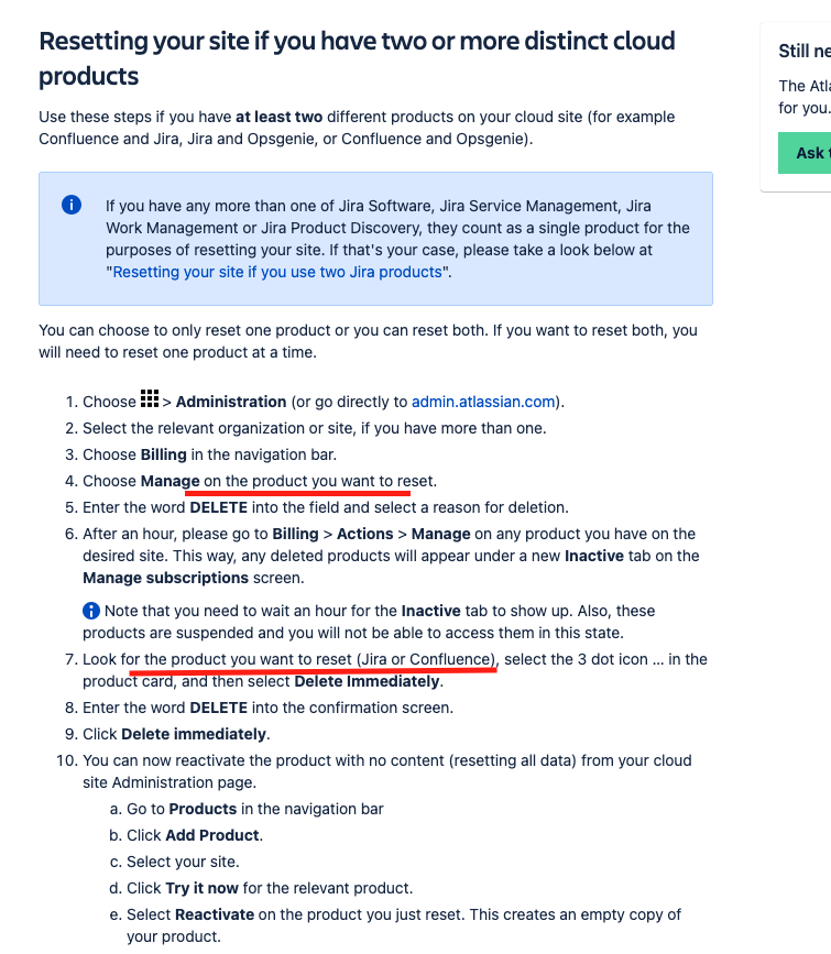 Restore Jira Instance To Default