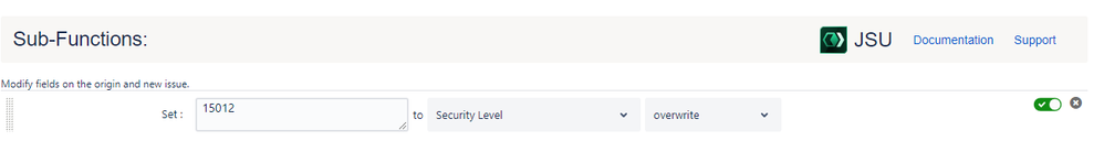 Solved: JSU - Create linked Issue - Security level