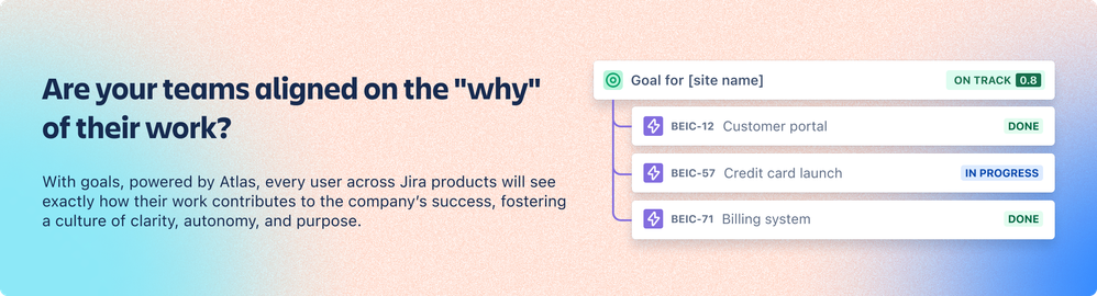 Atlas Goals In Jira Software Cloud Timeline And Pl Atlassian Community