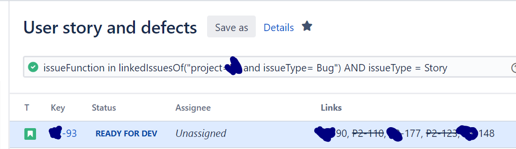 Jql Query User Story And Defects