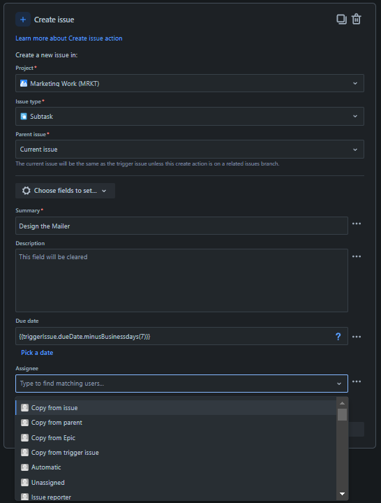 How To Have A Task Create Subtasks And Auto Assign 