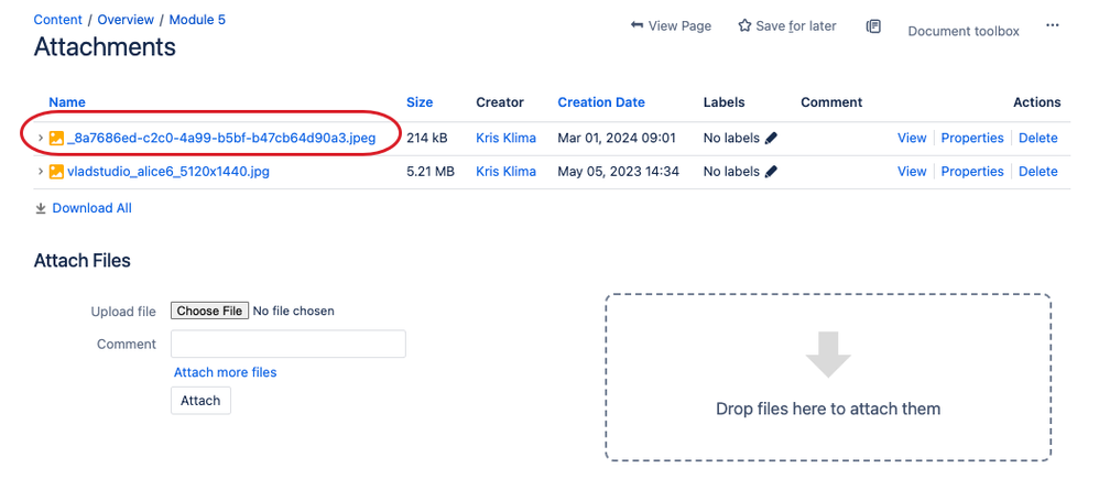 How to delete a attachment from confluence page hi...