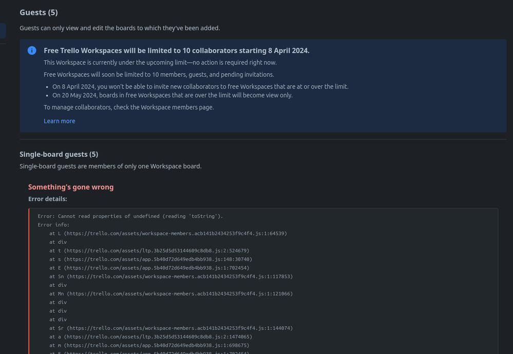 Update on Collaborator Limit for Free Trello Workspaces