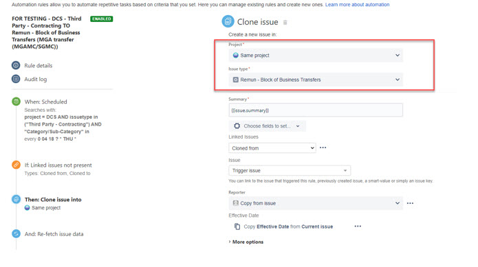 Transition Cloned Subtasks Jira Automation