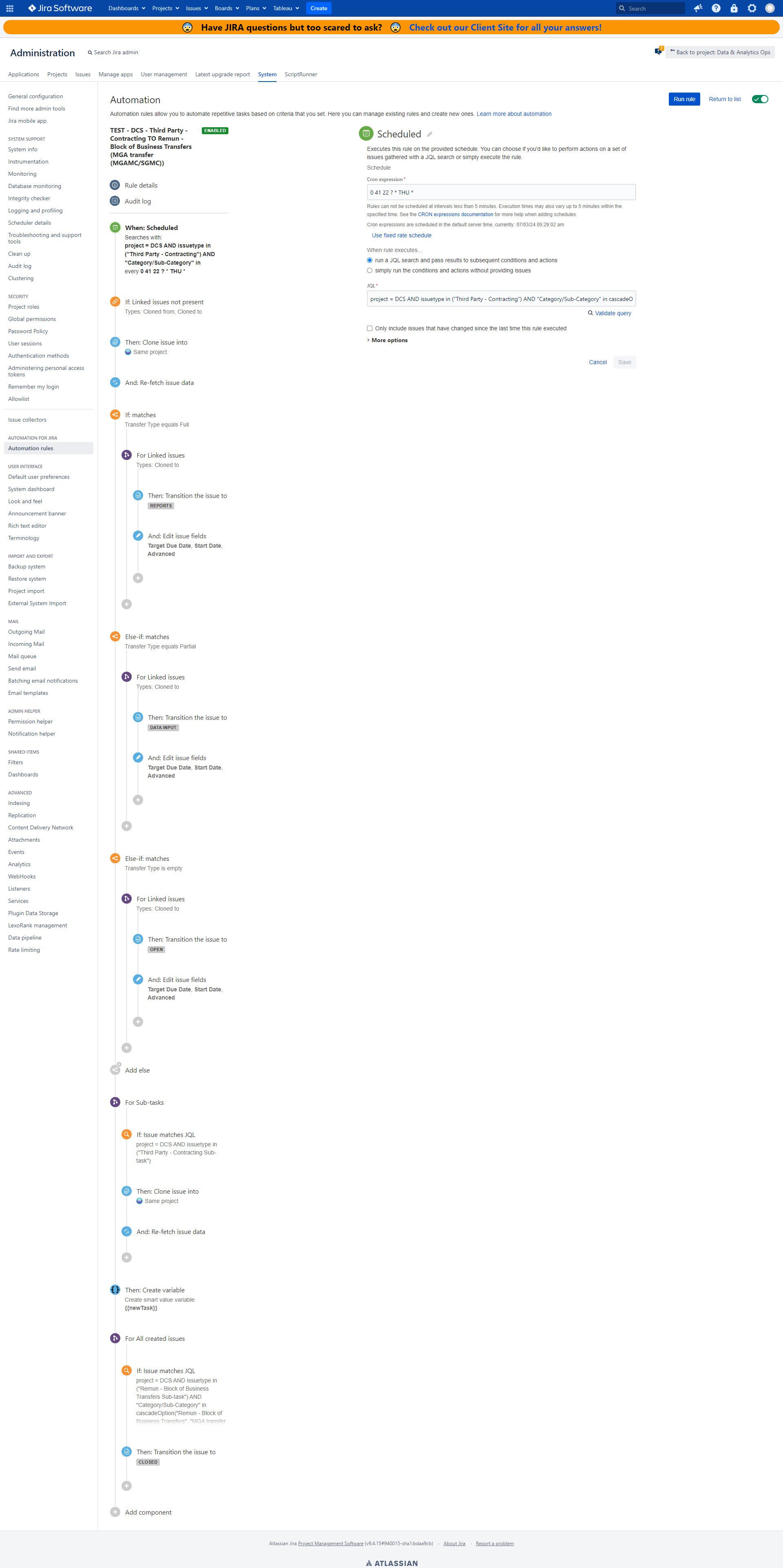 Transition Cloned Subtasks Jira Automation