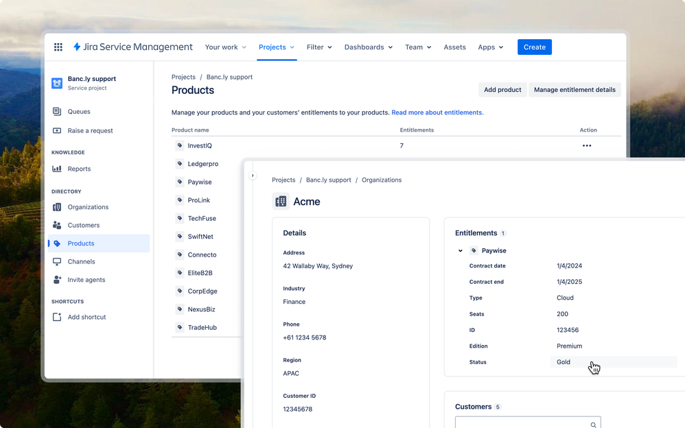 Introducing Products and Entitlements in Jira Service Management