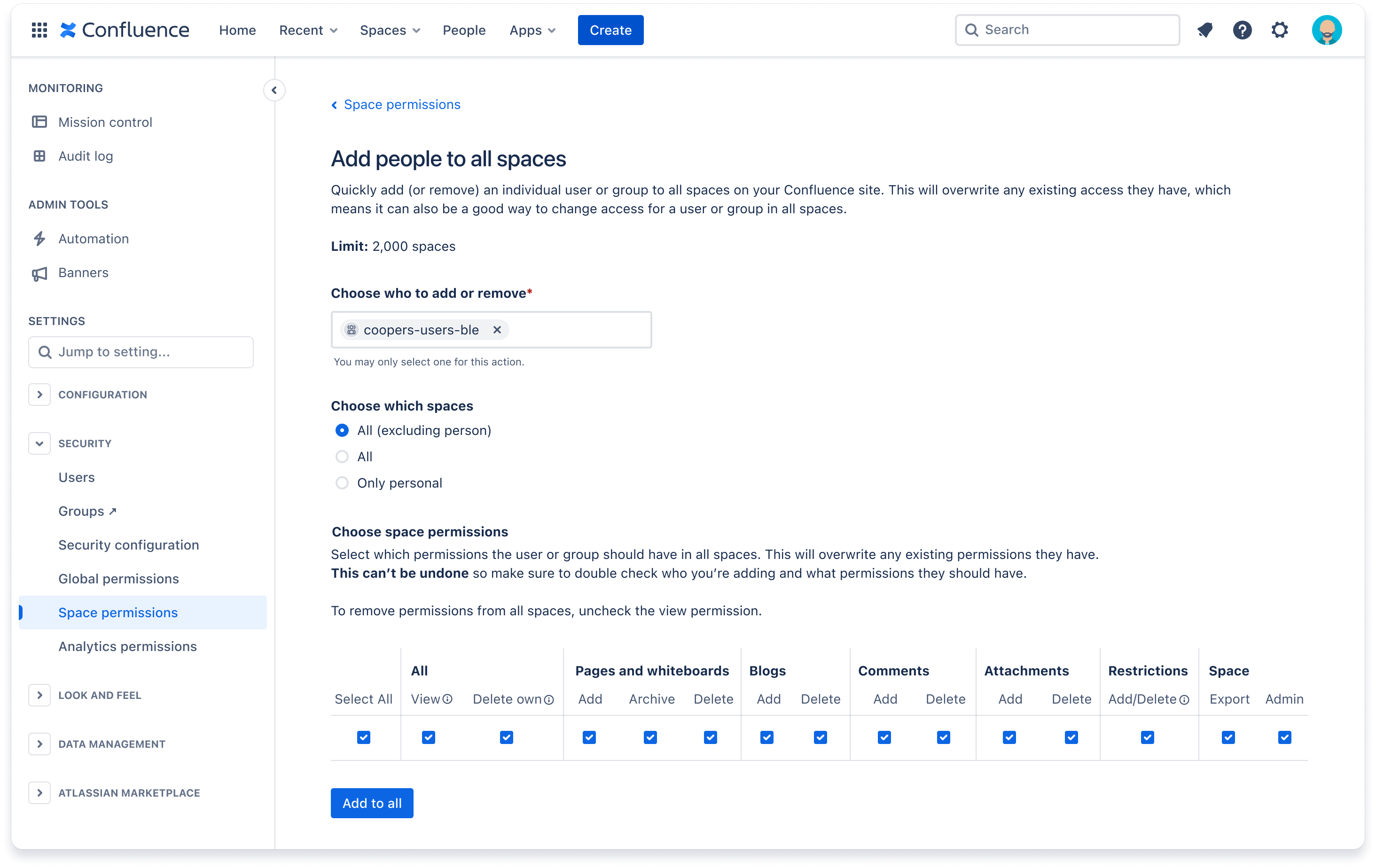 Manage Confluence Space Access In Bulk Atlassian Community