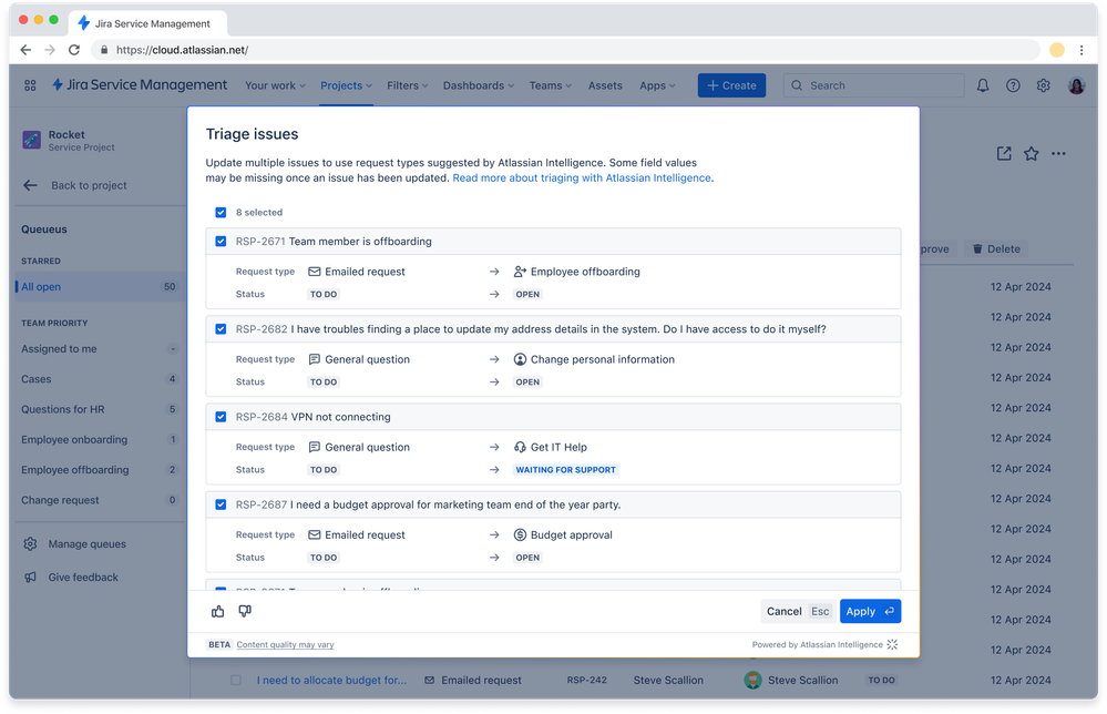 Unveiling new Atlassian Intelligence capabilities in Jira Service ... Unveiling new Atlassian Intelligence capabilities in Jira Service ...