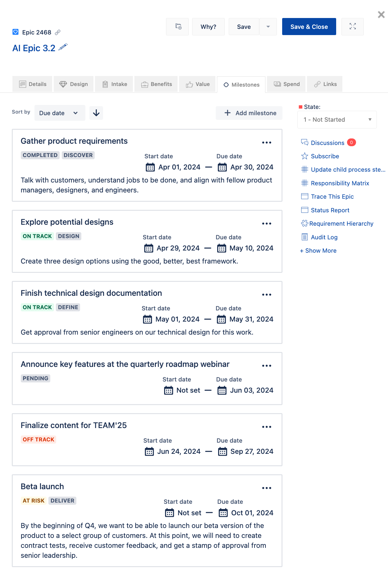 Fixed Date Milestones Are Now Milestones And They Atlassian Community 