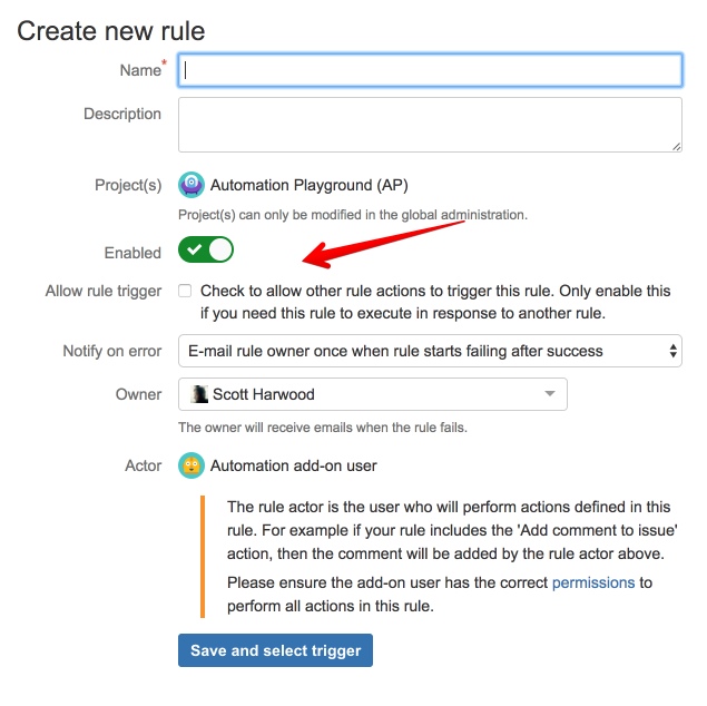 Automation for Jira - rule wont trigger if initiat...
