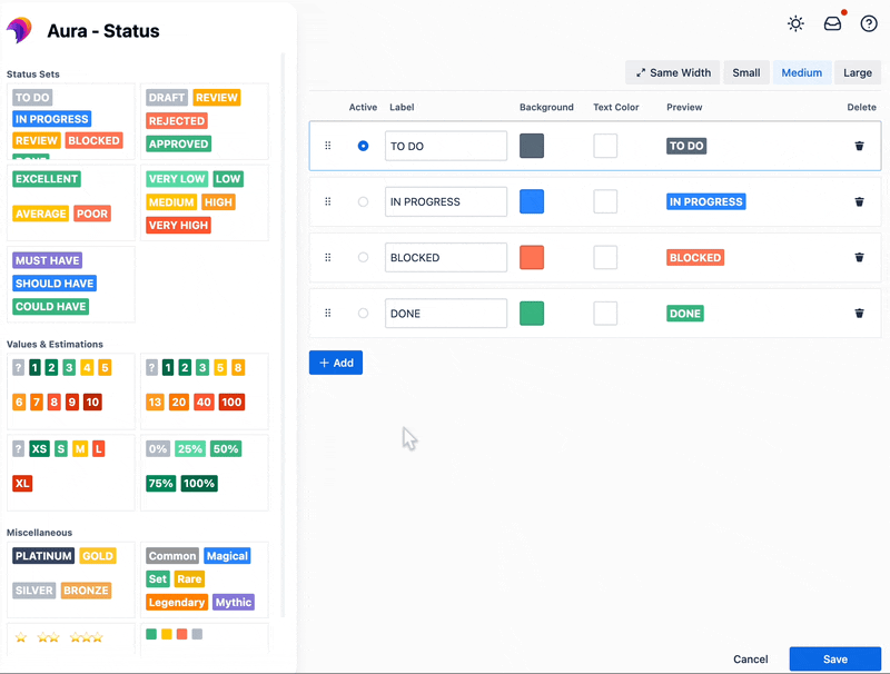 Confluence Status Hacks Level Up With Auras Inte Atlassian Community