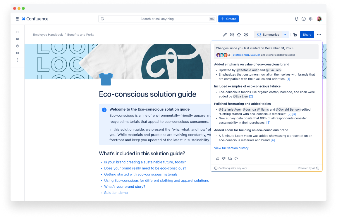 New Confluence Ai Features Ai Page Catch Up Ai In Whiteboards And More
