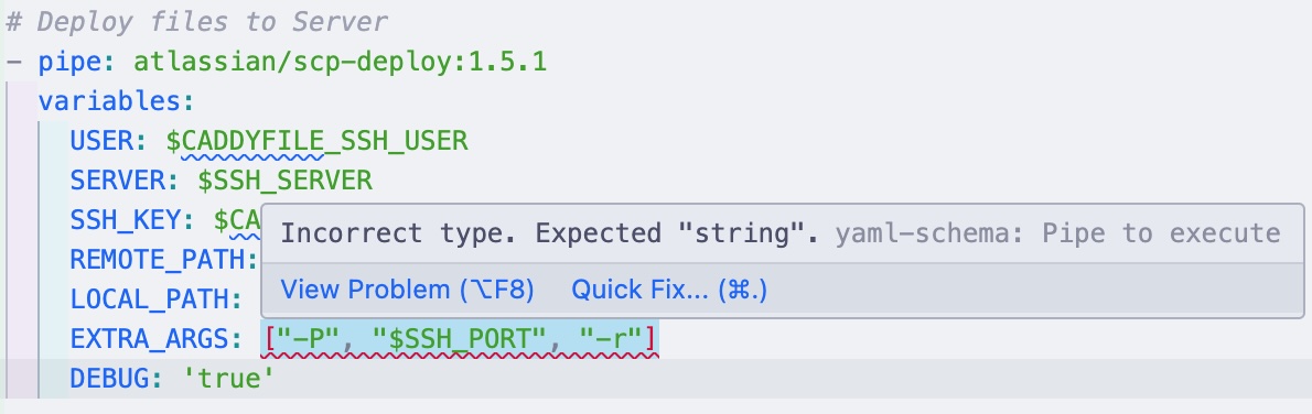 Solved Problem With Scp Deploy Pipe Documentation And Yaml