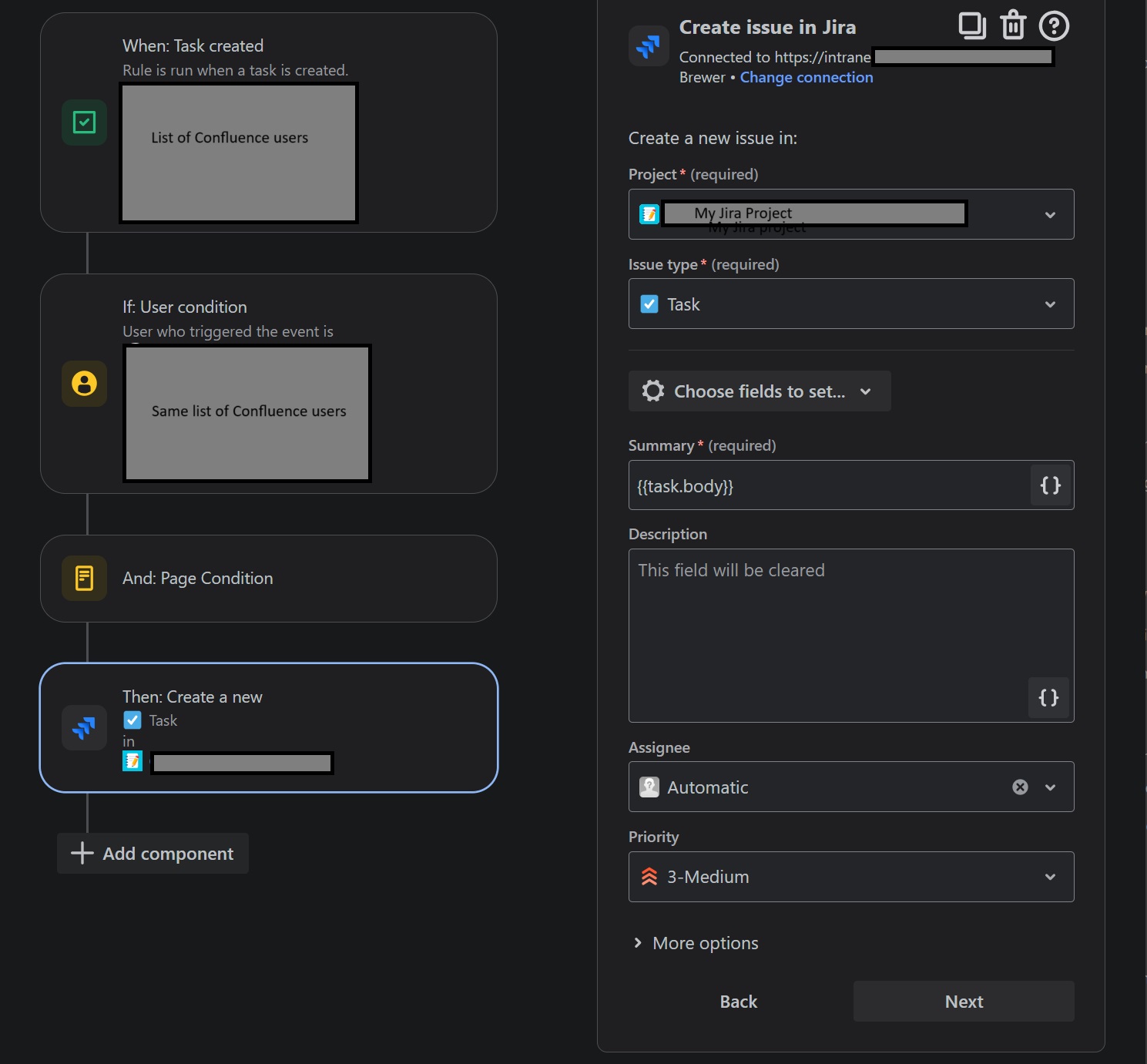 Solved Jira Tasks Created From Confluence Automation Do N