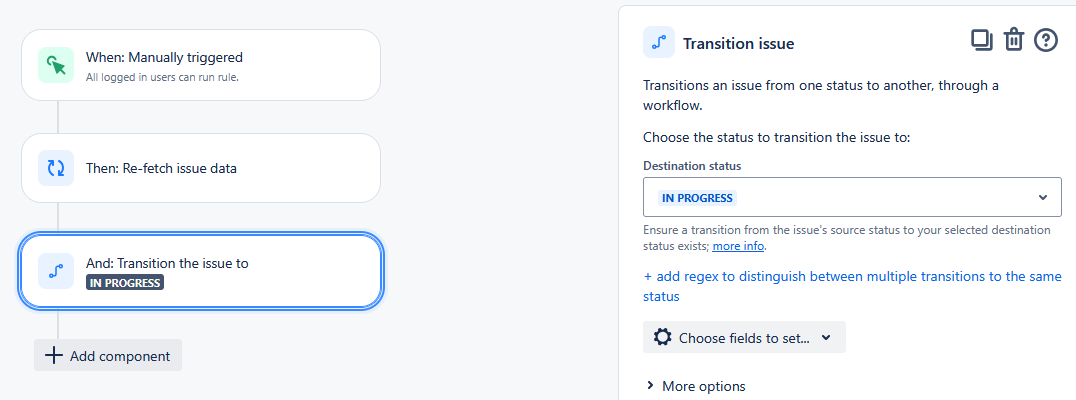 Jira Automation - Transition Issue not working wit...