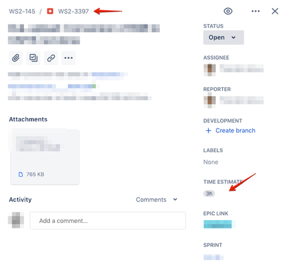 Estimation time is empty in card layout on project...