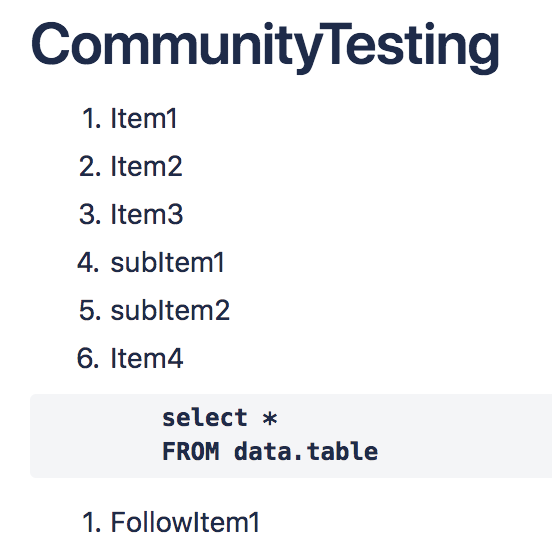 Solved: Markdown Code Syntax Highlighting nested in List Solved: Markdown Code Syntax Highlighting nested in List