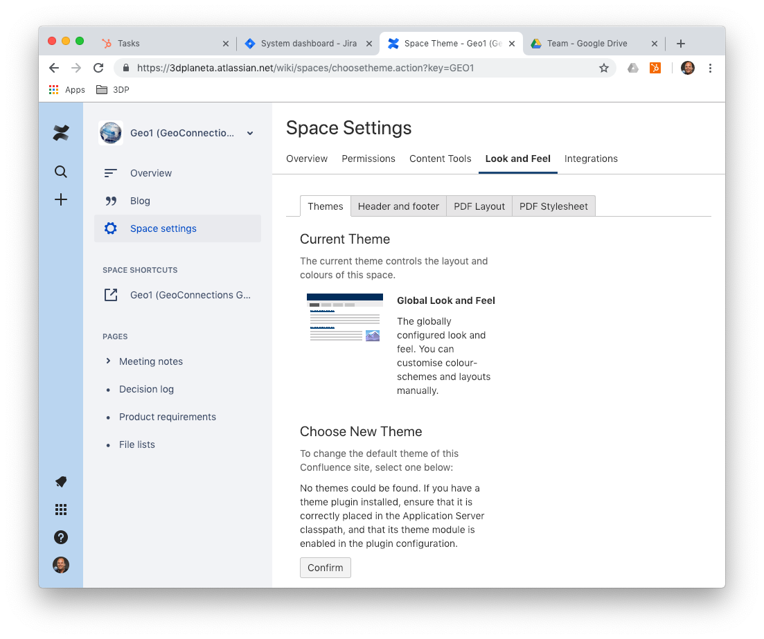 Space Tools Button Missing