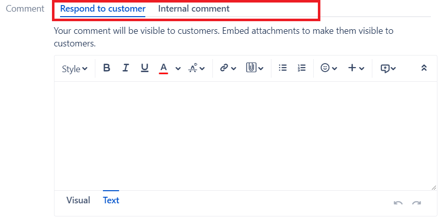 Add a button to the Issue Comment section