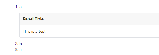 Solved: How to generate a panel without breaking a numbere...