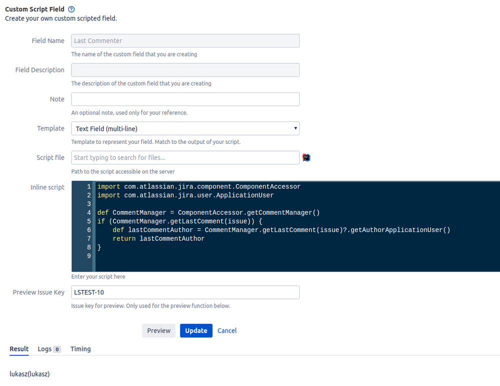 Solved Scripted Custom Field User Picker Template Always 8858
