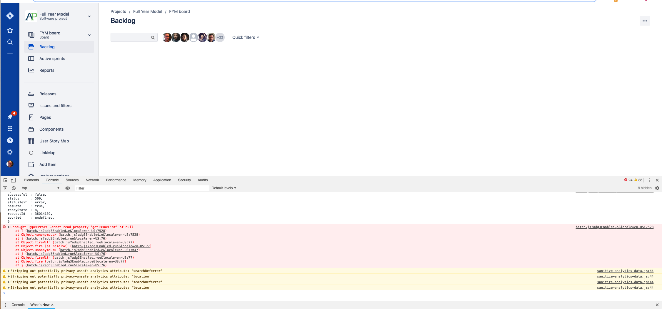 Receiving Blank Screen 500 Error When Accessing 