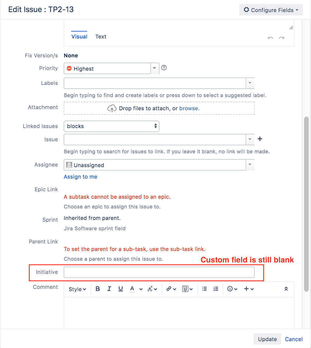 Using Scriptrunner To Copy Custom Text Field From