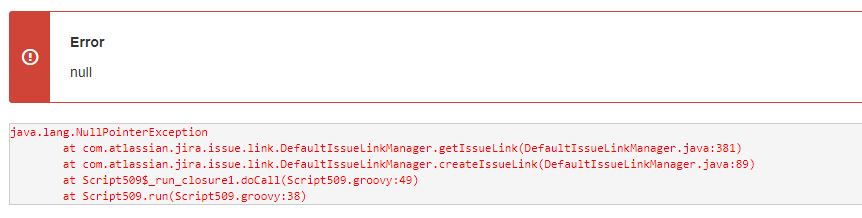 Solved Creating Issue Links With Scriptrunner Console 