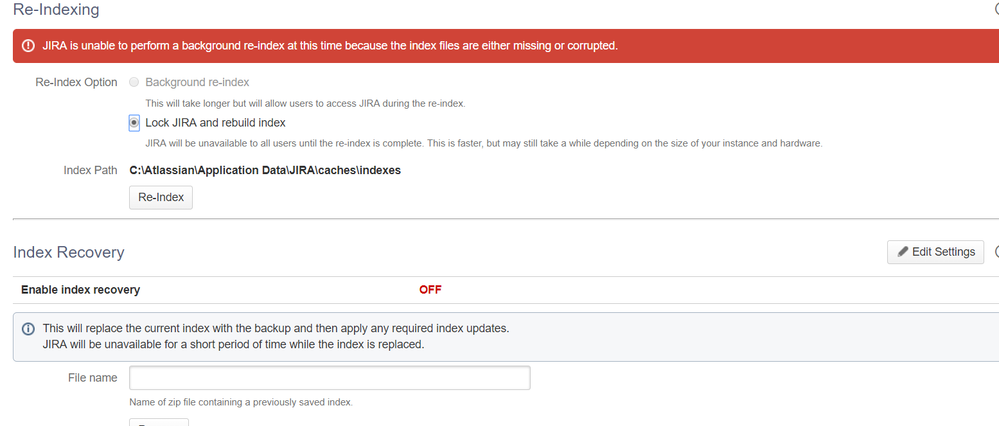 Solved: How to verify if JIRA index is corrupt