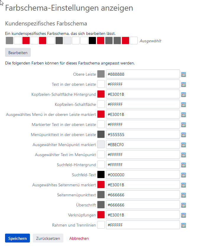 Confluence Color Scheme