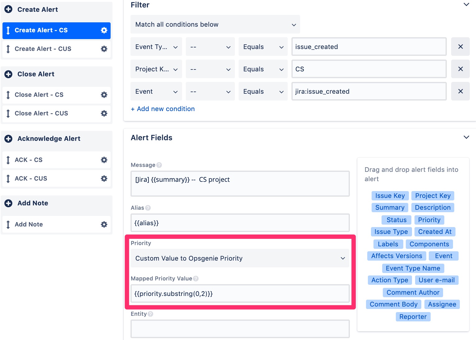 Solved How To Set Opsgenie Alert Priority From Jira Issue