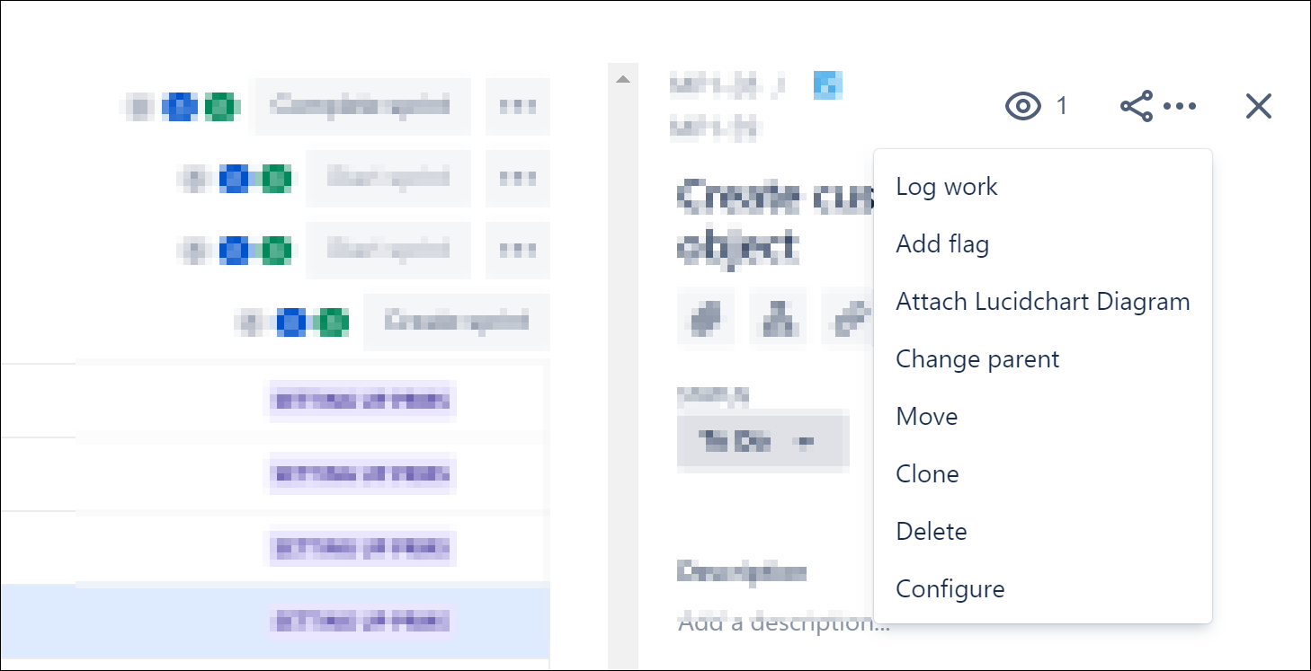 How to go back to dialogue view for Jira issues?