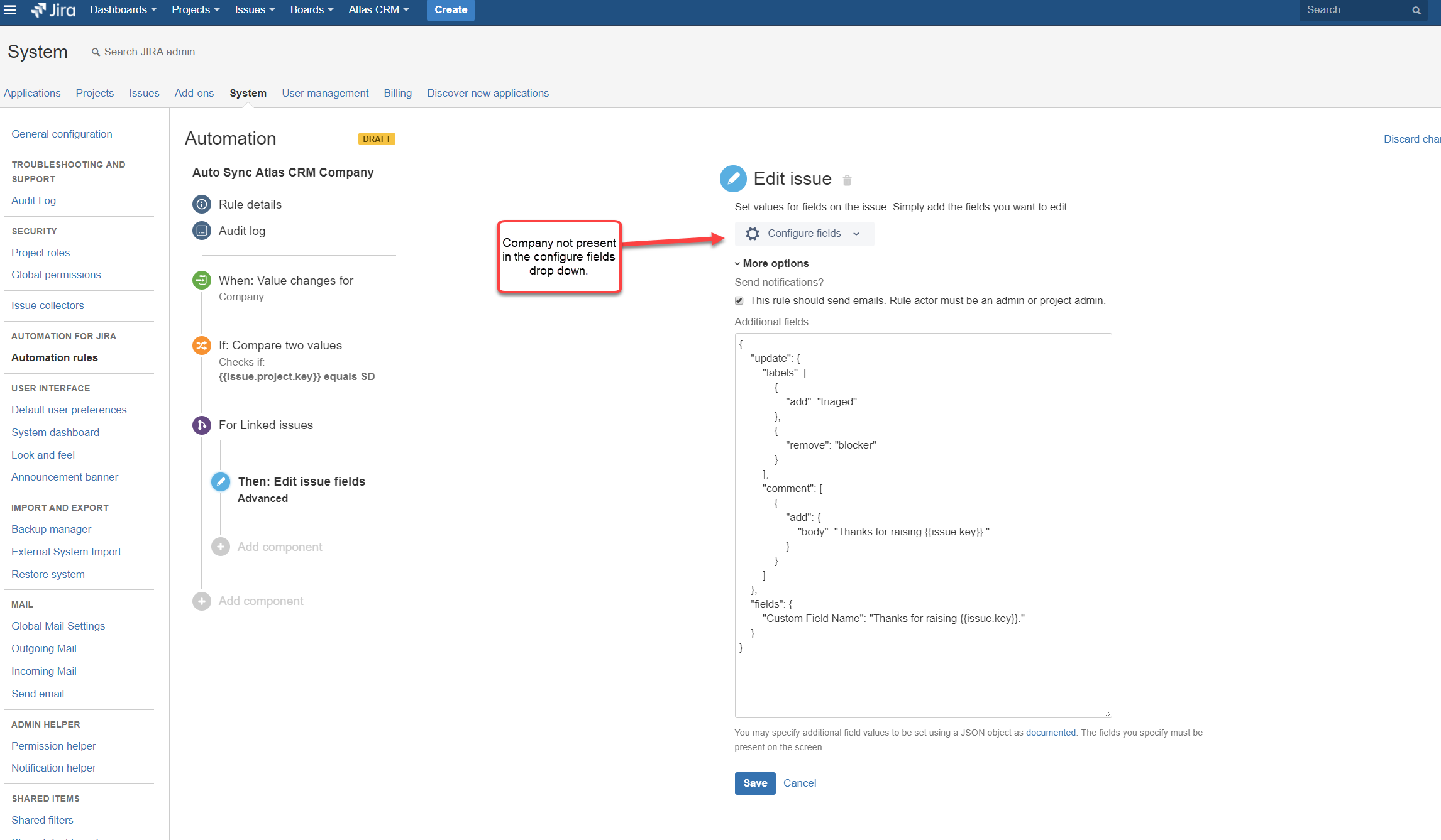 Custom Fields On A Linked Issue Is Updated Based O