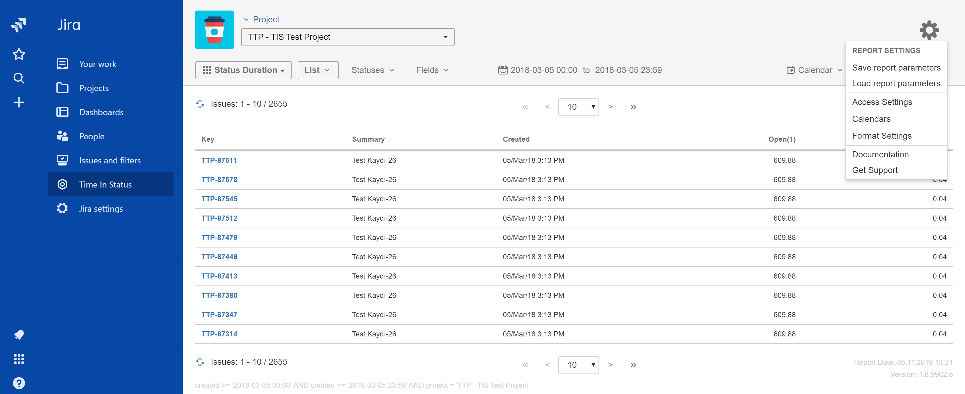How To Track Amount Of Time Spent In Status