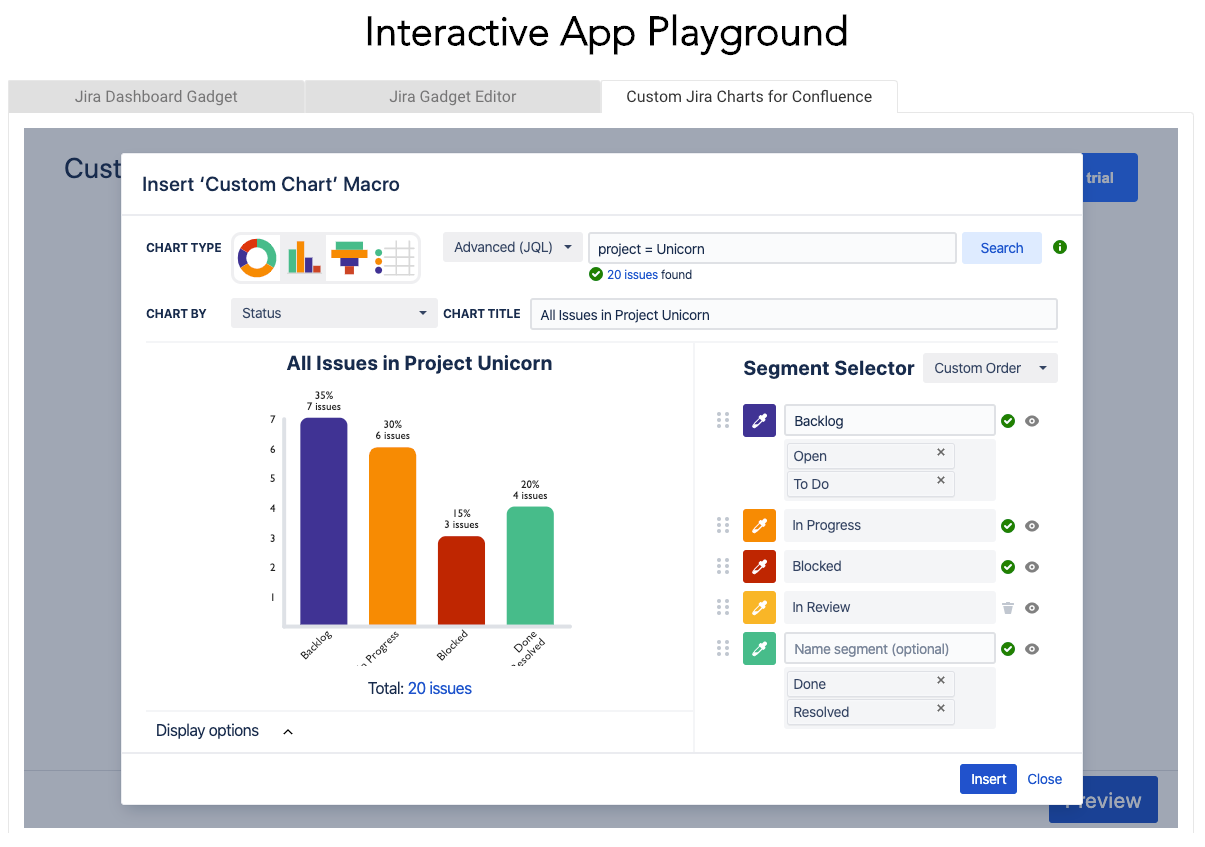 Solved How To Create Jira Issue Bar Charts In The Confule